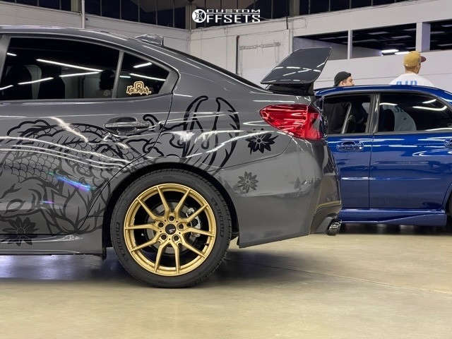 2021 Subaru WRX with 18x8.5 35 Option Lab R716 and 245/35R18 Michelin ...