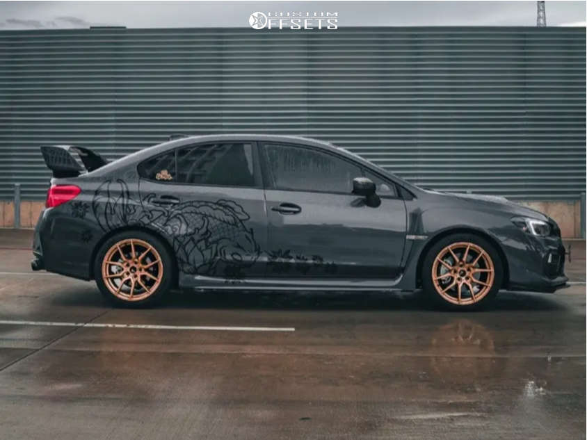 2021 Subaru WRX with 18x8.5 35 Option Lab R716 and 245/35R18 Michelin ...