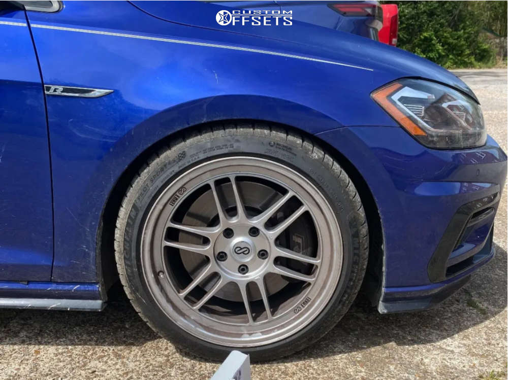 2018 Volkswagen Golf R with 18x9 35 Enkei Rpf1 and 235/40R18 Michelin ...