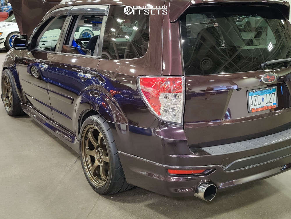 2013 Subaru Forester with 18x9.5 38 Gram Lights 57dr and 265/35R18 ...