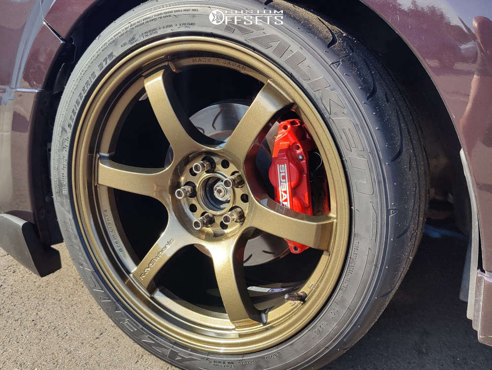 2013 Subaru Forester with 18x9.5 38 Gram Lights 57dr and 265/35R18 ...