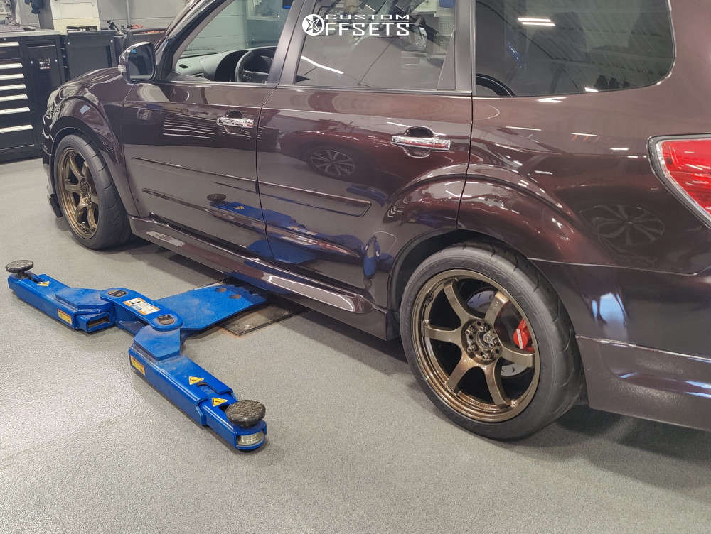 2013 Subaru Forester with 18x9.5 38 Gram Lights 57dr and 265/35R18 ...