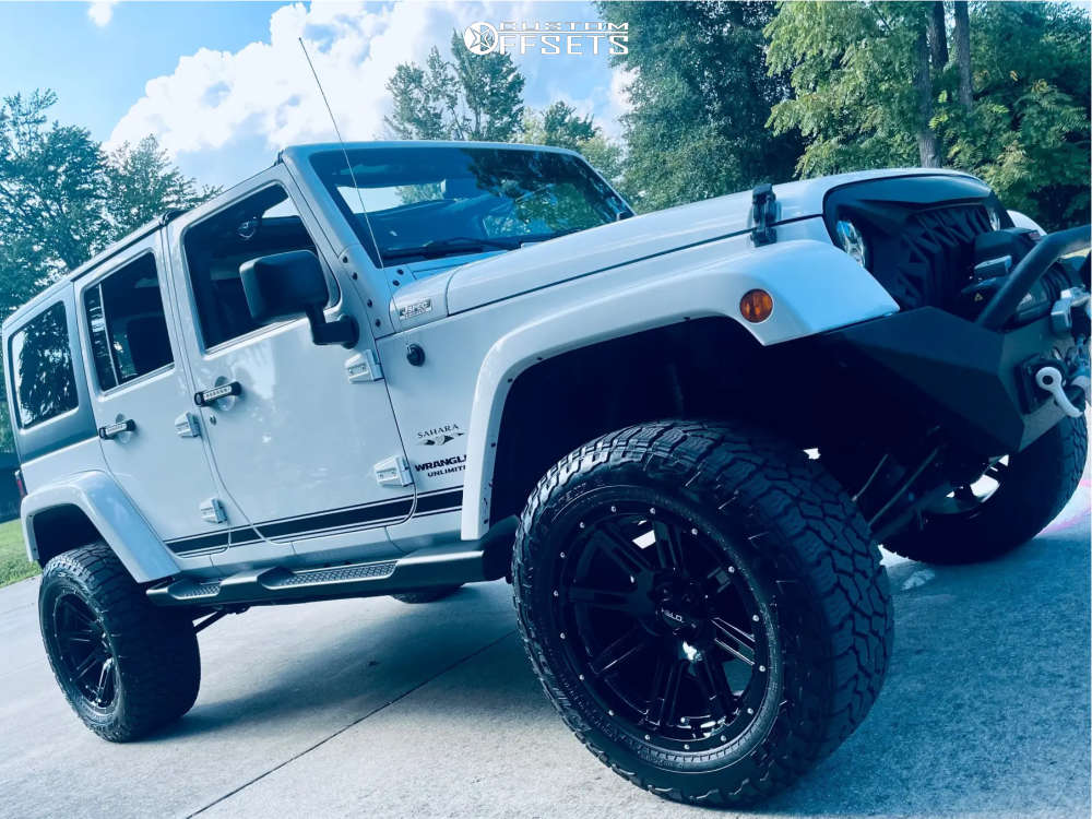 2017 Jeep Wrangler with 20x10 -24 Helo He900 and 305/55R20 Falken ...