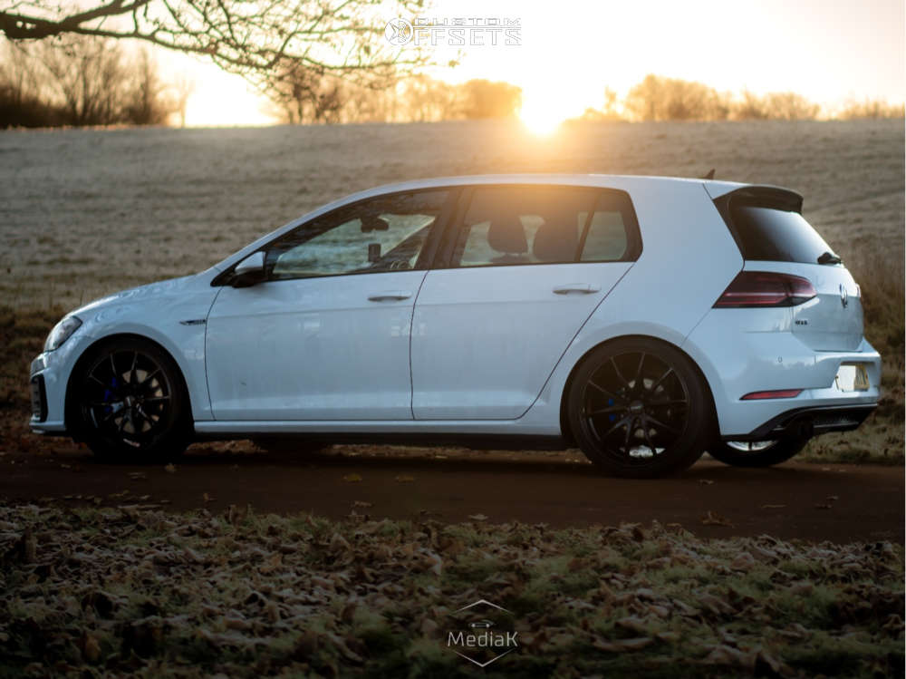 2018 Volkswagen GTI with 19x8 48 Volk G25 and 235/35R19 Uniroyal Rainsport 5 and Coilovers ...