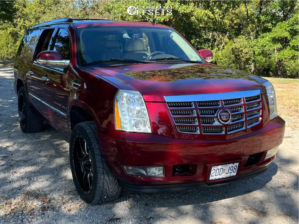 2009 Cadillac Escalade ESV with 22x9.5 20 Fuel Maverick and 305/45R22 ...