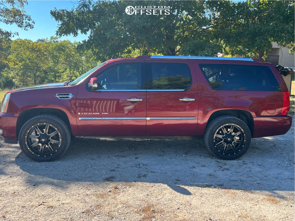2009 Cadillac Escalade ESV with 22x9.5 20 Fuel Maverick and 305/45R22 ...