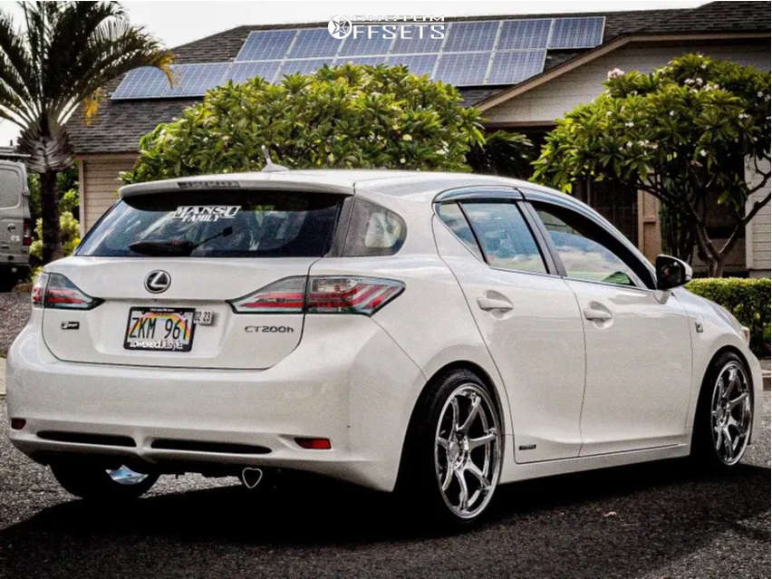 2012 Lexus CT200h with 18x9.5 35 Anovia Kano and 215/40R18 Vercelli ...