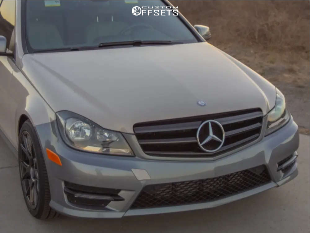 2014 Mercedes-Benz C250 with 18x8.5 43 Konig Ampliform and 235/40R18 ...