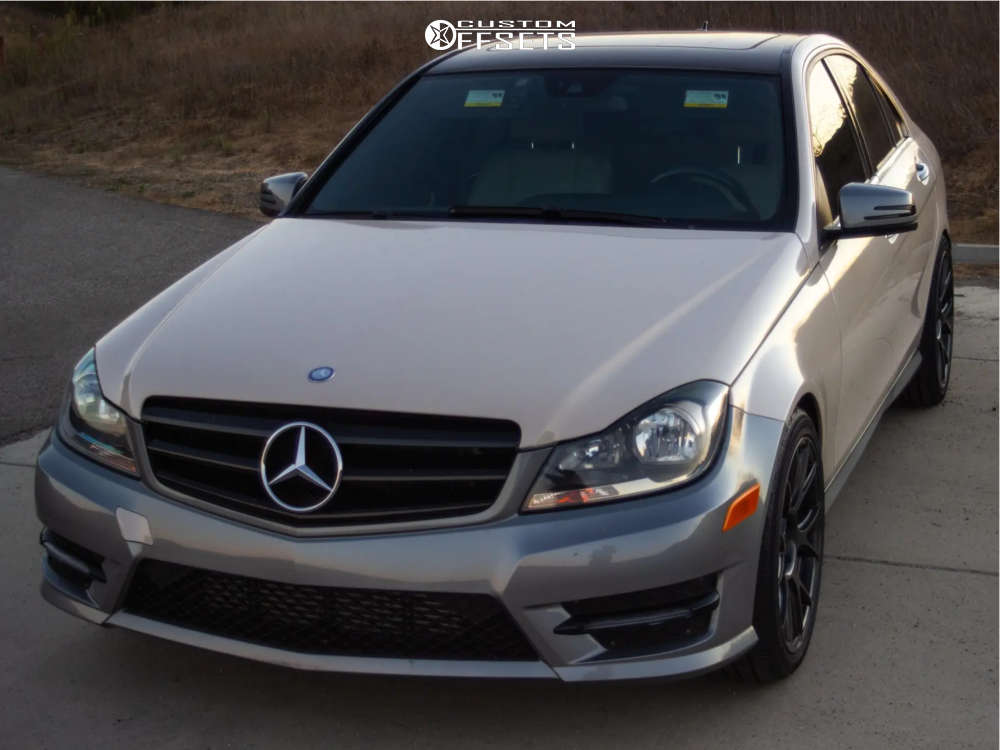 2014 Mercedes-Benz C250 with 18x8.5 43 Konig Ampliform and 235/40R18 ...