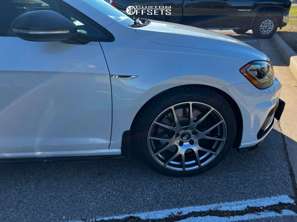 2019 Volkswagen Golf R with 18x8.5 45 Neuspeed RSe12 and 245/40R18 ...
