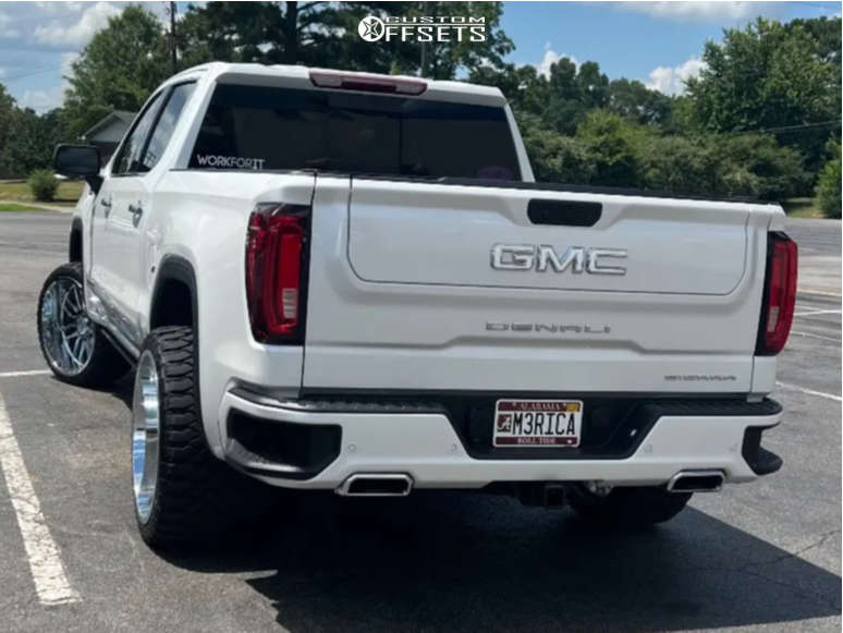 2021 Gmc Sierra 1500 With 24x12 44 Axe Offroad Hades And 305 35r24