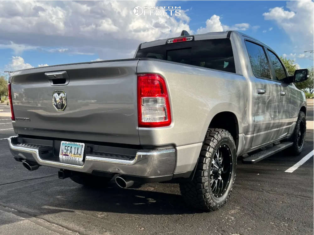 2019 Ram 1500 with 20x9 0 TIS 549MB and 295/60R20 Nitto Ridge Grappler ...
