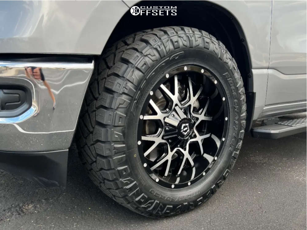 2019 Ram 1500 with 20x9 0 TIS 549MB and 295/60R20 Nitto Ridge Grappler ...