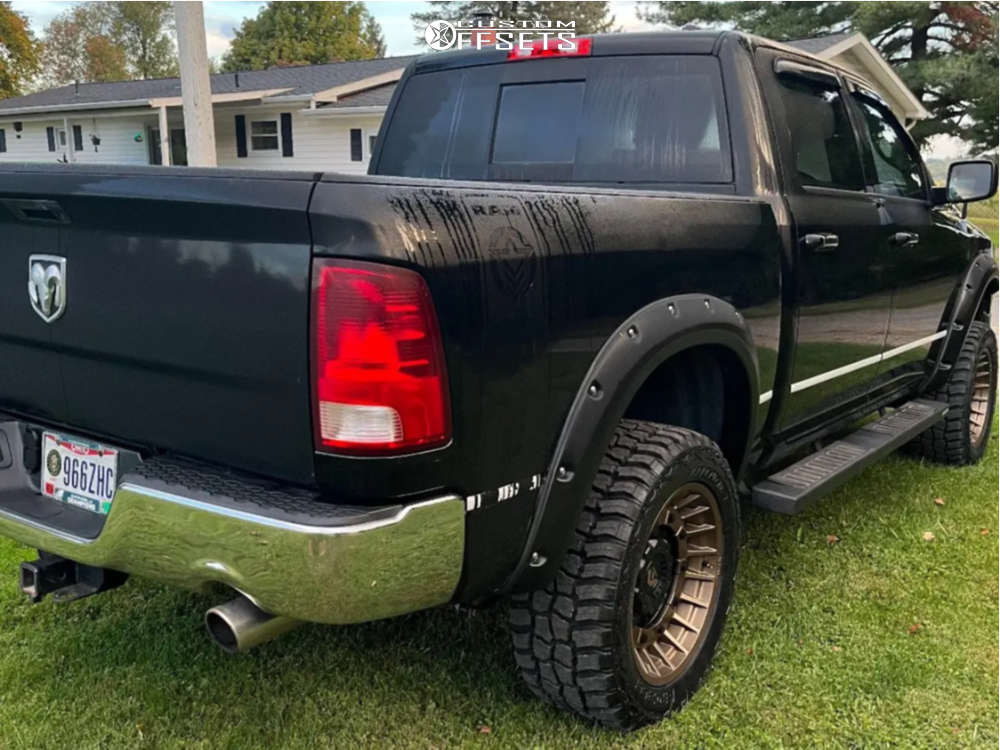 2012 Ram 1500 with 20x10 -18 Fuel Militia and 33/12.5R20 Vercelli ...