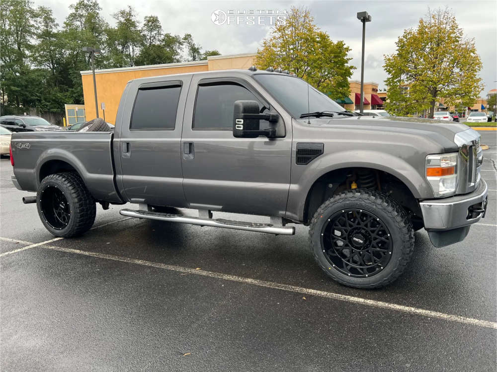 2008 Ford F-250 Super Duty with 22x12 -51 Vision Rocker and 35/12.5R22 ...