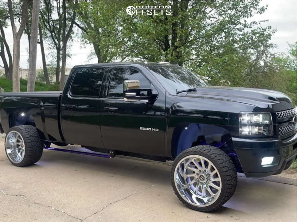 2011 Chevrolet Silverado 2500 HD with 24x14 -76 Hardcore Offroad Hc15 ...