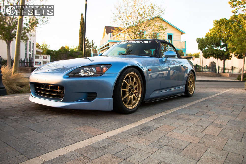 2002 Honda S2000 with 17x7.5 50 Volk Ce28n and 225/45R17 Hankook Ventus ...
