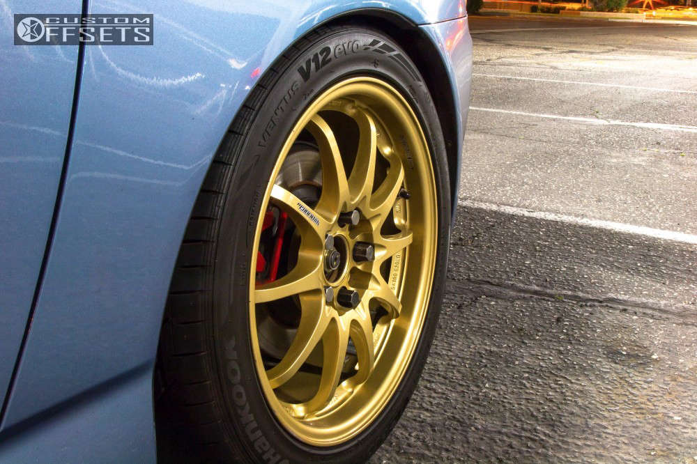 2002 Honda S2000 with 17x7.5 50 Volk Ce28n and 225/45R17 Hankook Ventus ...