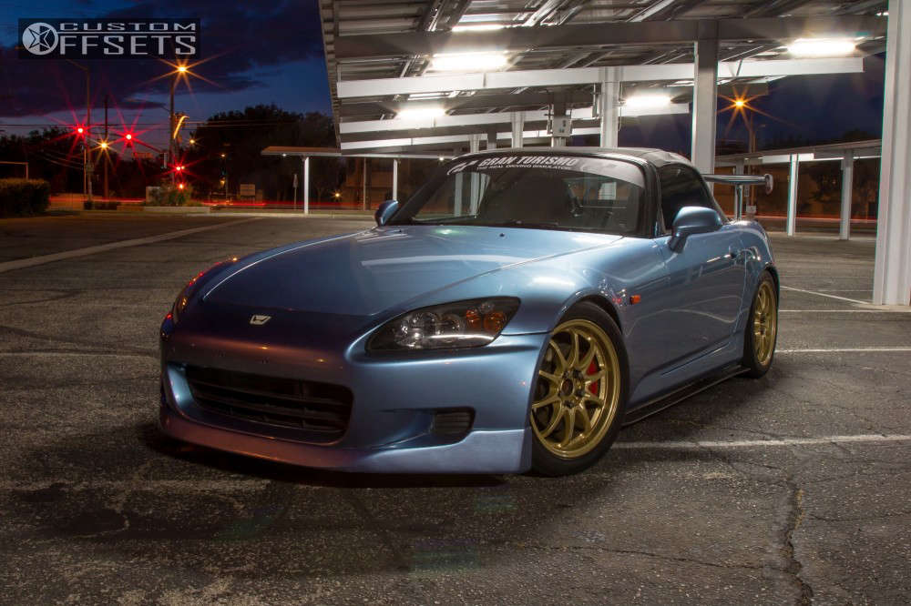 2002 Honda S2000 with 17x7.5 50 Volk Ce28n and 225/45R17 Hankook Ventus ...