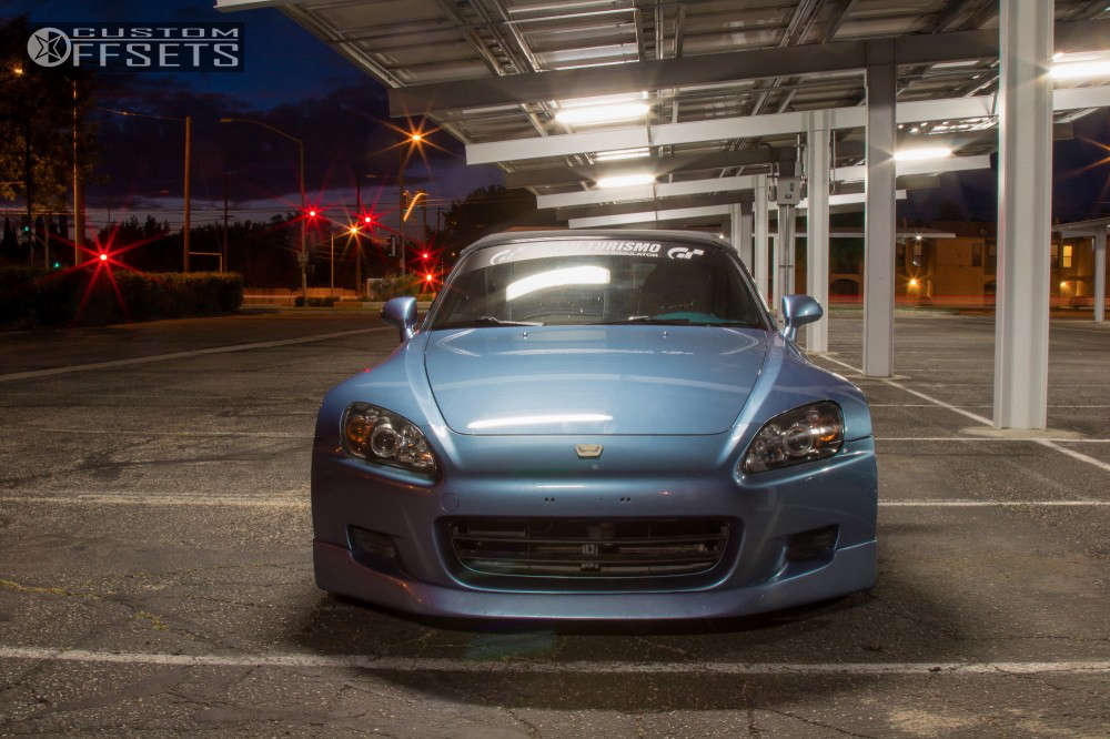 2002 Honda S2000 with 17x7.5 50 Volk Ce28n and 225/45R17 Hankook Ventus ...