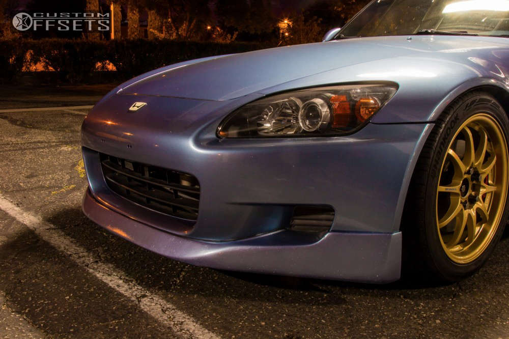 2002 Honda S2000 with 17x7.5 50 Volk Ce28n and 225/45R17 Hankook Ventus ...