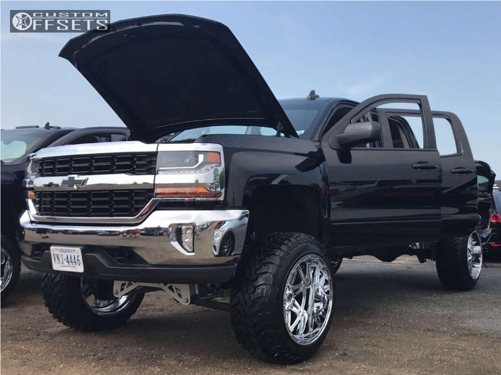 2016 Chevrolet Silverado 1500 with 22x14 -76 Fuel Hostage and 35/12.5R22 Toyo Tires Open Country ...