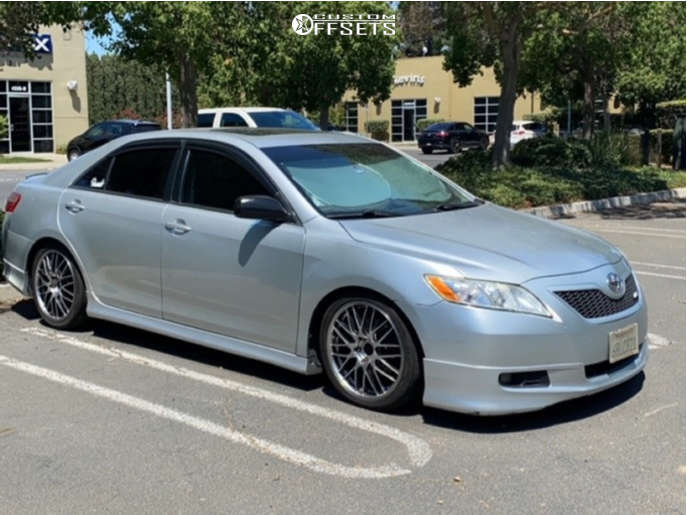 2007 Toyota Camry with 18x7.5 45 Enkei Ekm3 and 225/40R18 Kumho Ecsta ...