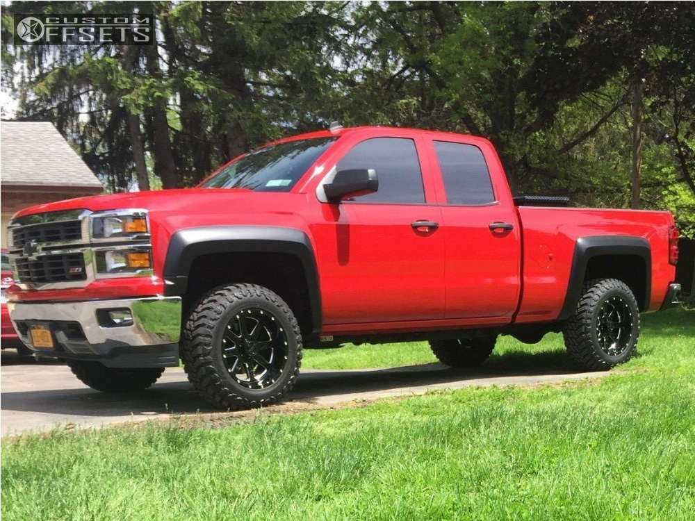 2014 Chevrolet Silverado 1500 with 18x10 -13 Tuff T15 and 275/65R18 ...