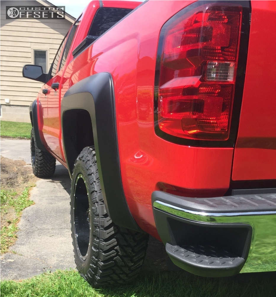 2014 Chevrolet Silverado 1500 with 18x10 -13 Tuff T15 and 275/65R18 ...