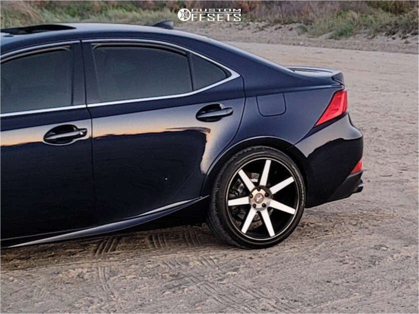 2019 Lexus IS350 with 19x8.5 35 Niche Verona and 235/30R19 Michelin ...