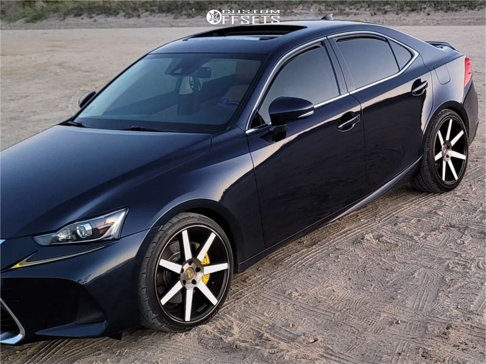 2019 Lexus IS350 with 19x8.5 35 Niche Verona and 235/30R19 Michelin ...
