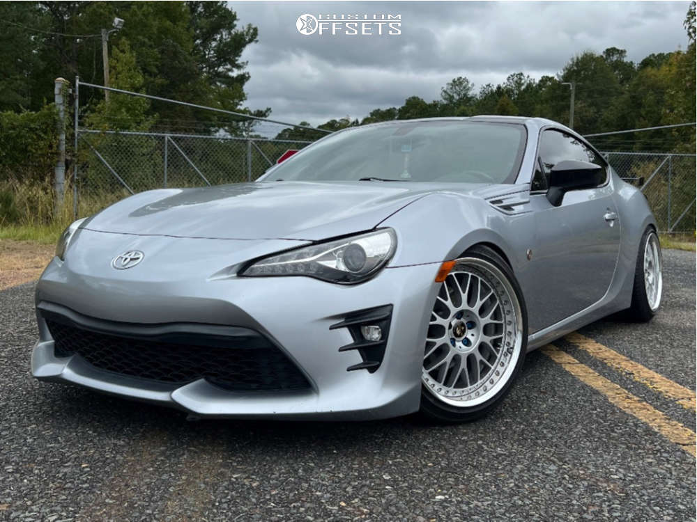 2018 Toyota 86 with 18x9.5 23 Work Vs Xx and 225/40R18 Michelin Pilot ...