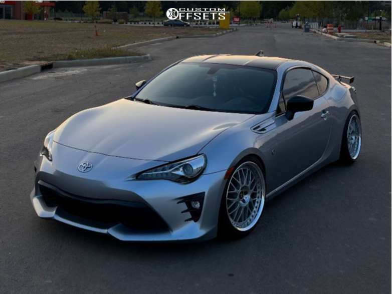 2018 Toyota 86 with 18x9.5 23 Work Vs Xx and 225/40R18 Michelin Pilot Sport 4 S and Coilovers ...