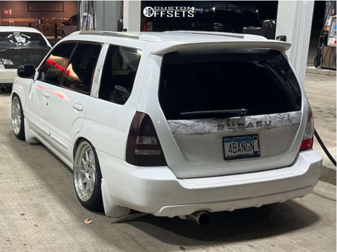 2005 Subaru Forester with 18x8.5 30 ESR Sr09 and 225/40R18 Vercelli ...