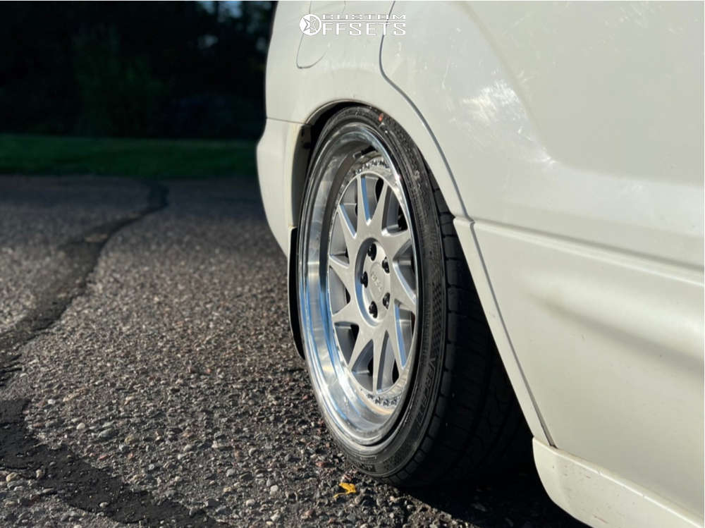 2005 Subaru Forester with 18x8.5 30 ESR Sr09 and 225/40R18 Vercelli ...