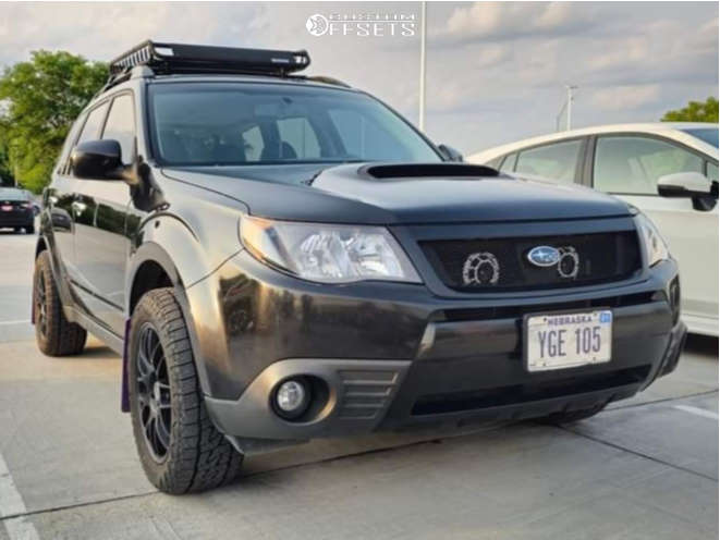 2012 Subaru Forester with 17x7.5 45 Drag Dr34 and 235/65R17 Nitto Nomad ...