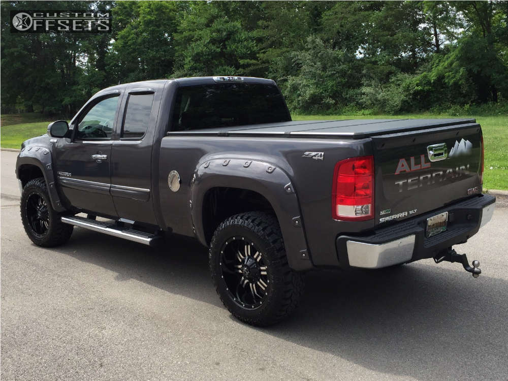 2011 GMC Sierra 1500 with 20x9 -12 TIS 535MB and 275/65R20 Kanati Trail ...