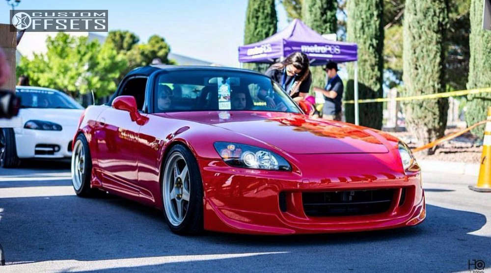 2006 Honda S2000 with 17x8 35 Desmond Regamaster and 215/40R17 Yokohama ...