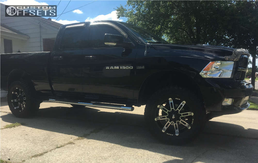 2012 Ram 1500 with 20x9 -12 Red Dirt Road Thunder and 35/12.5R20 Mile ...