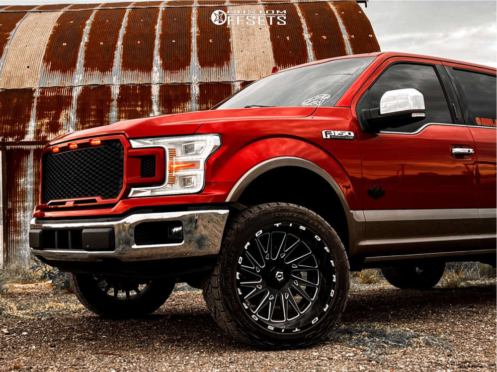 2018 Ford F-150 with 22x12 -44 TIS 547BM and 33/12.5R22 Nitto Ridge ...
