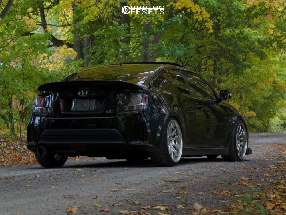 2016 Scion TC with 19x9.5 22 Aodhan Ds02 and 235/35R19 Continental ...