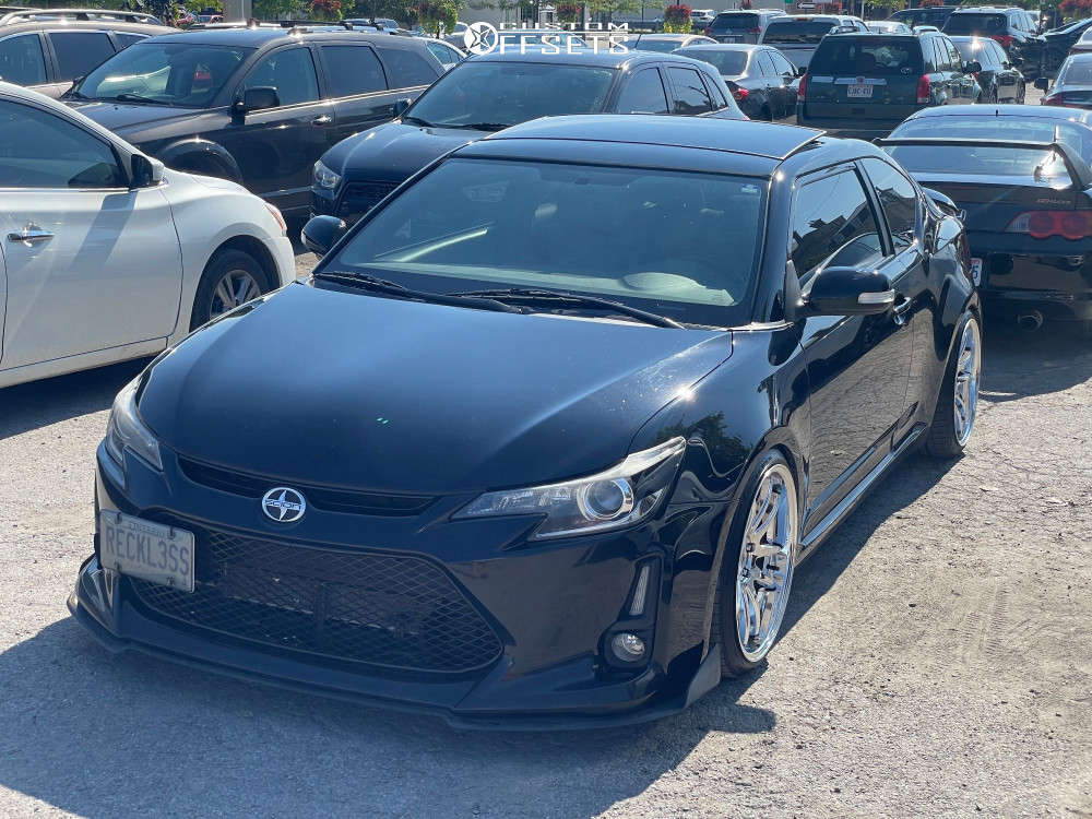 2016 Scion TC with 19x9.5 22 Aodhan Ds02 and 235/35R19 Continental ...