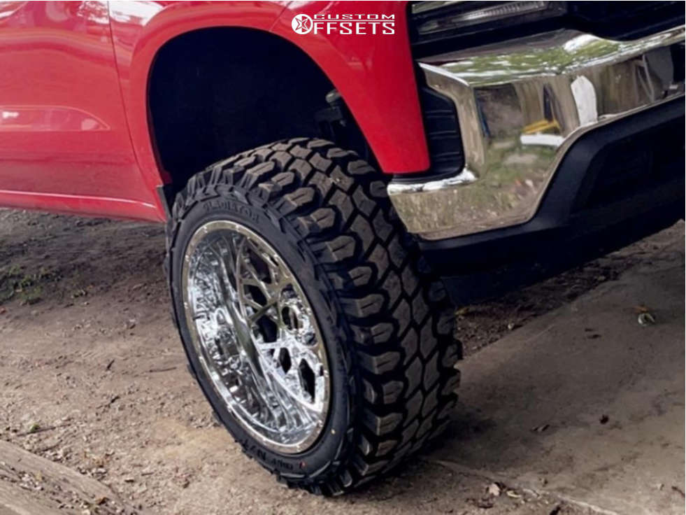 2020 Chevrolet Silverado 1500 with 22x12 -51 Vision Rocker and 35/12 ...