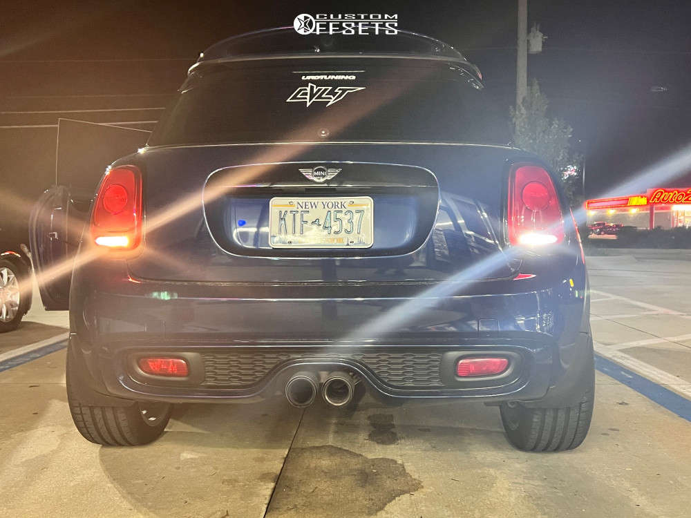 2015 Mini Cooper with 18x7.5 48 Enkei Rpf1 and 225/40R18 Falken Azenis ...