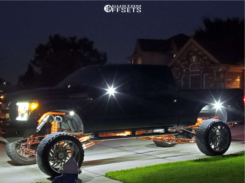 2015 Ford F-250 Super Duty with 24x14 -76 Hostile Jigsaw H116 and 38/15 ...