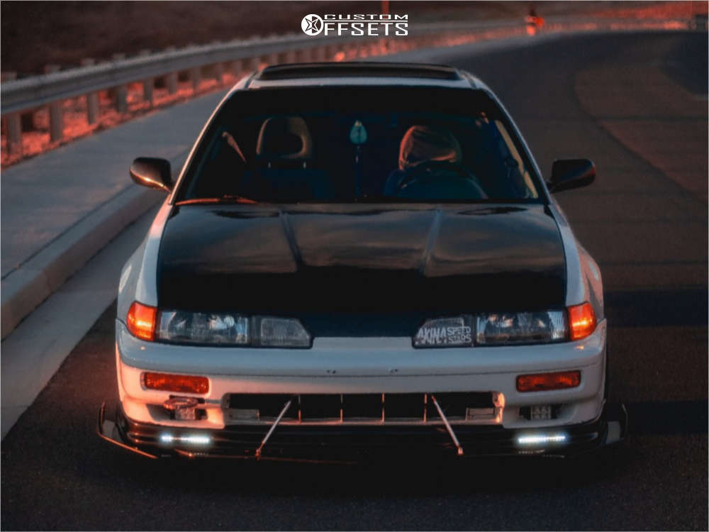 1991 Acura Integra with 15x7 28 Volk Te37 Sonic and 205/50R15 Nitto Neo ...