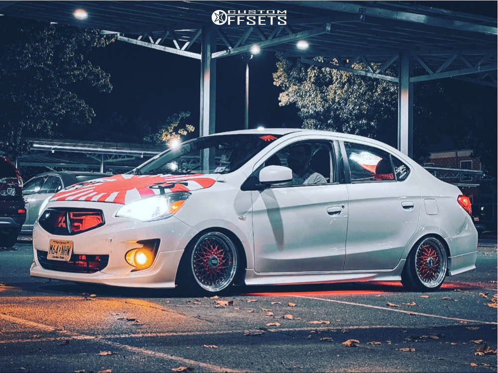 2019 Mitsubishi Mirage G4 with 16x8 35 BBS Rs and 195/40R16 Waterfall ...