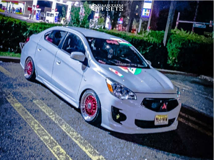 2019 Mitsubishi Mirage G4 with 16x8 35 BBS Rs and 195/40R16 Waterfall ...