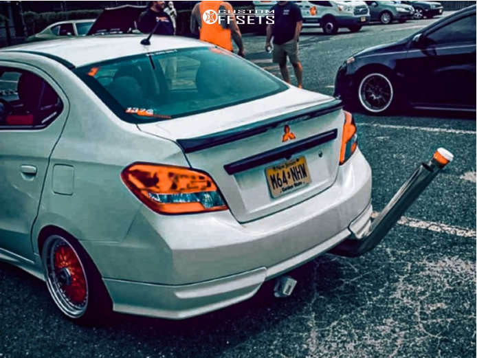 2019 Mitsubishi Mirage G4 with 16x8 35 BBS Rs and 195/40R16 Waterfall ...