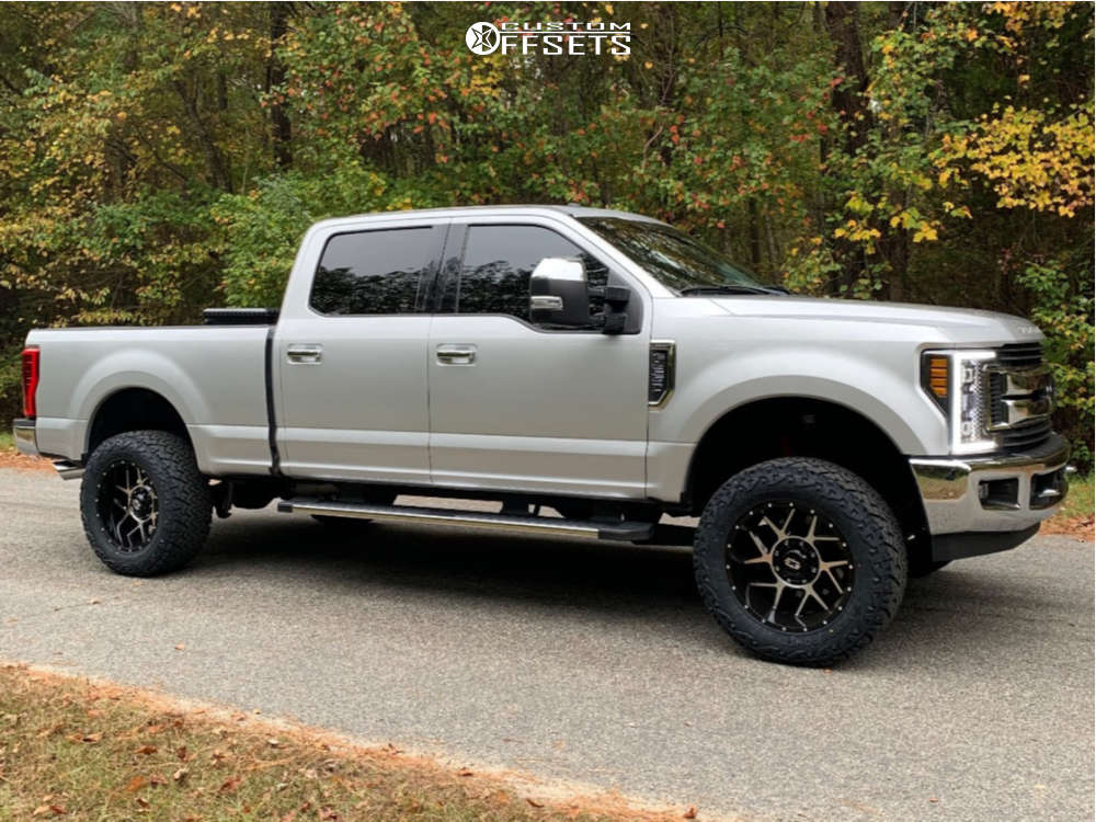 2018 Ford F-250 Super Duty with 20x10 -25 Vision Sliver and 35/12.5R20 ...